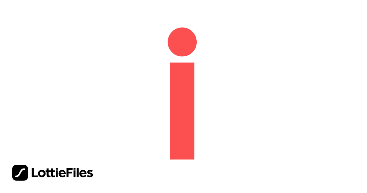 Free Letter I Animation by Rita Silva | LottieFiles