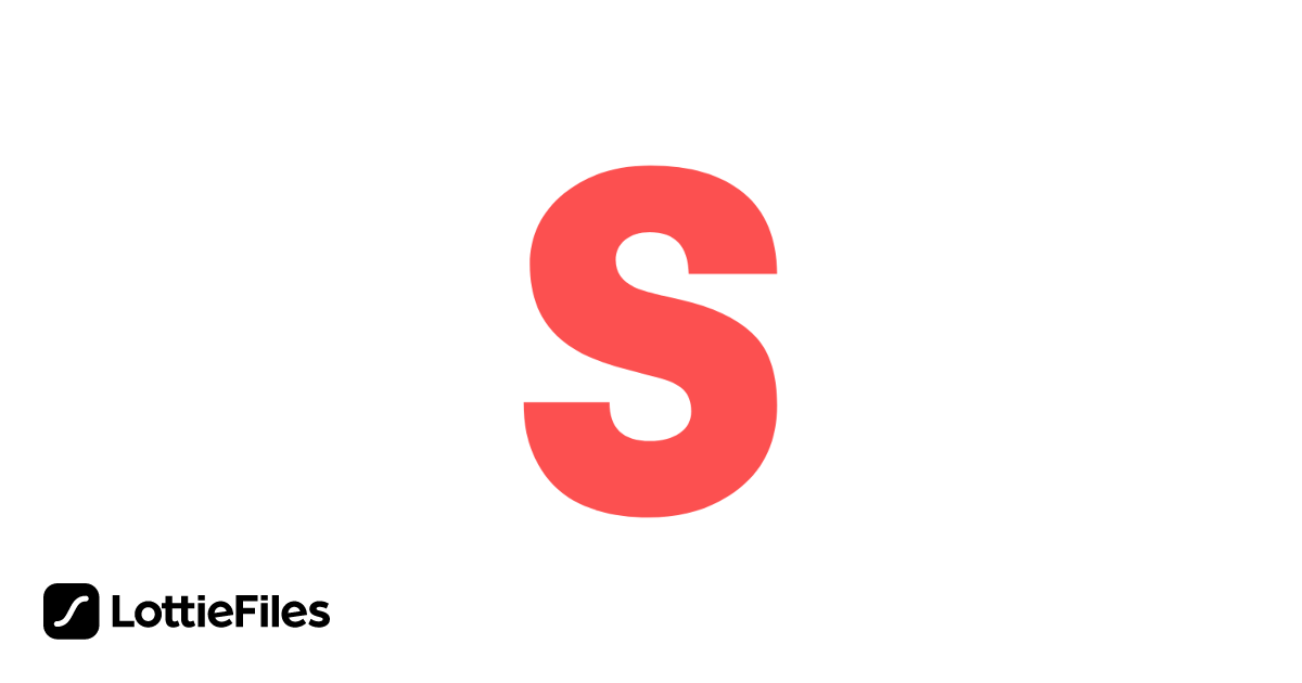 Free Letter S Animation by Rita Silva | LottieFiles