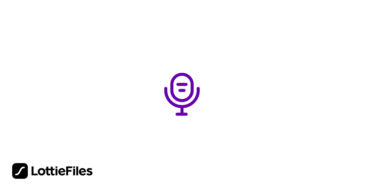 Free Mic Animation by VarunDhyani | LottieFiles