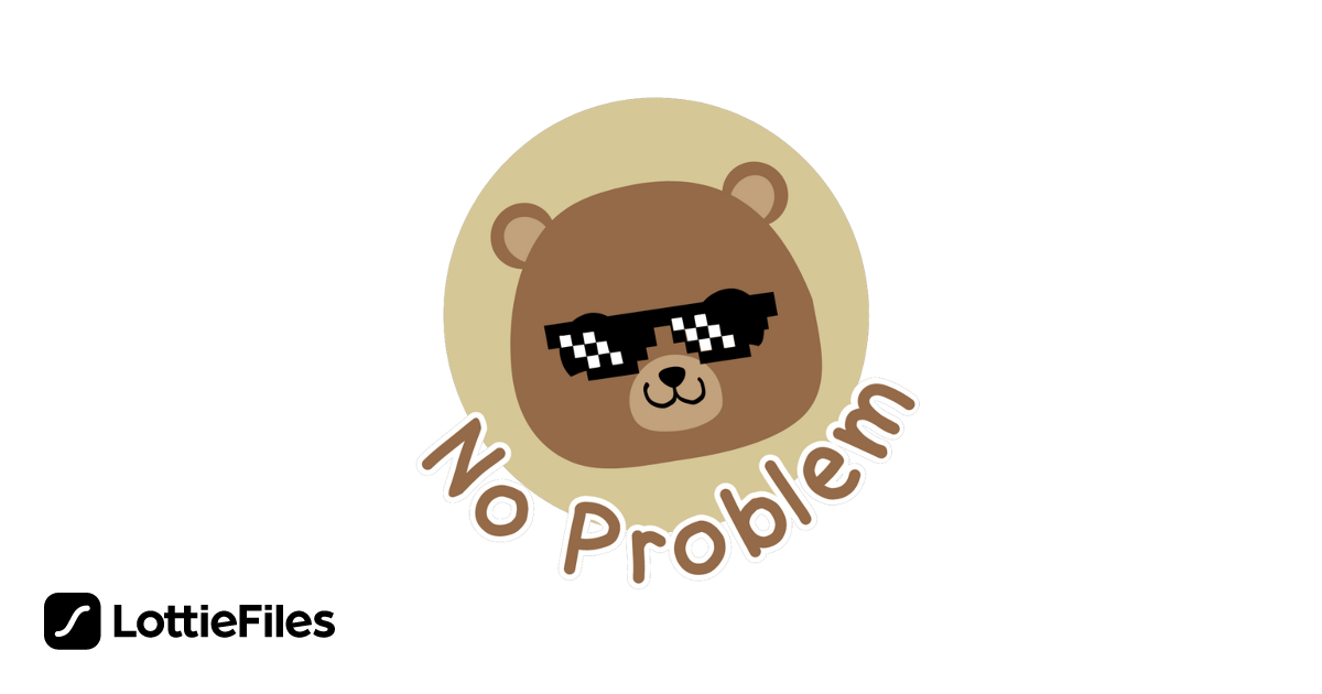 Free No Problem Bear Animation by Hafiz | LottieFiles