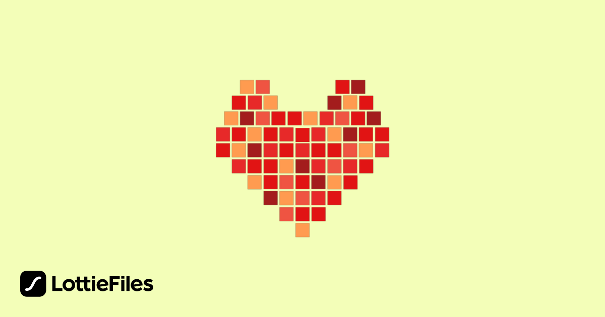 Free Pixeled heart Animation by Motahareh | LottieFiles