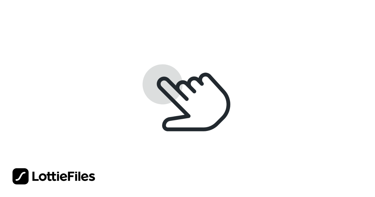 Free Touch and Hold Gesture Animation by J | LottieFiles