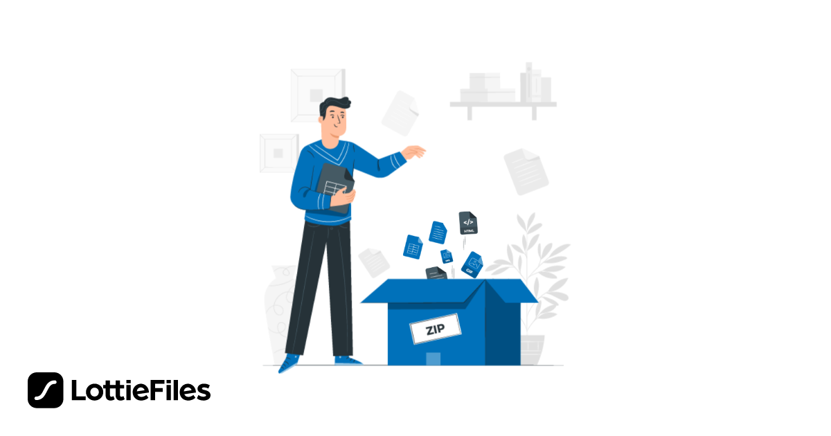 Free Zip Files Animation by Amit Bhopi | LottieFiles