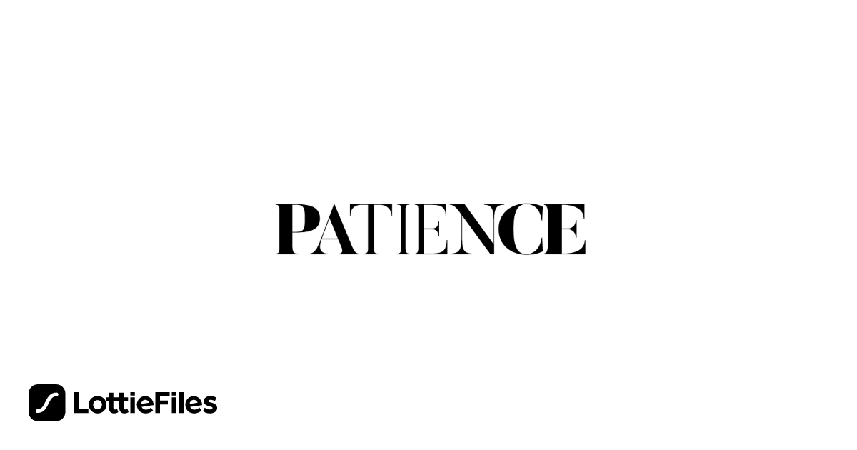 Free Patience Animation by Guilherme Paulino Gonçalves | LottieFiles