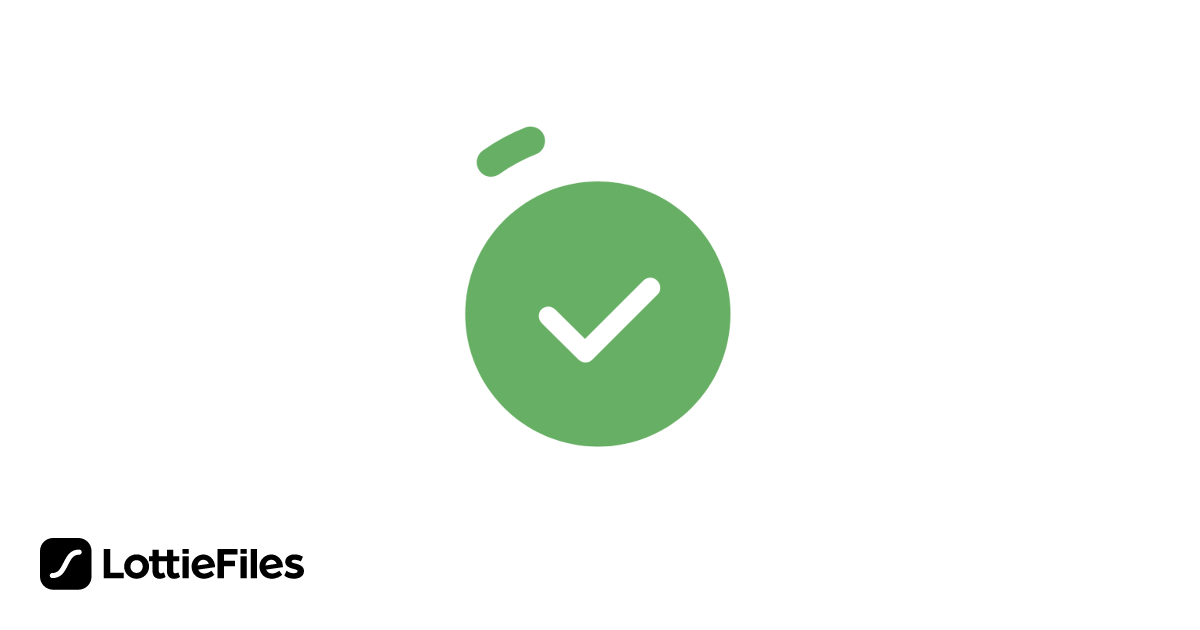 Free Simple Validation Check Icon Animation by Daniel | LottieFiles