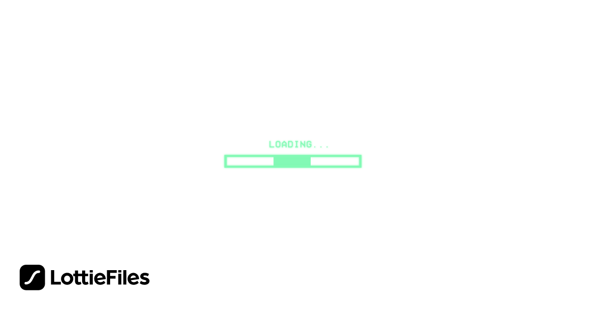 Free Loading Bar Retro Animation by Андрей Золотарев | LottieFiles