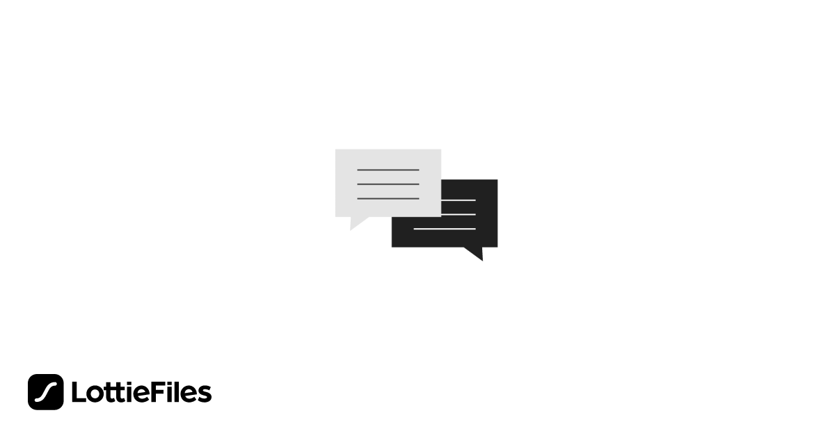 Free Conversation Animation by Álvaro | LottieFiles