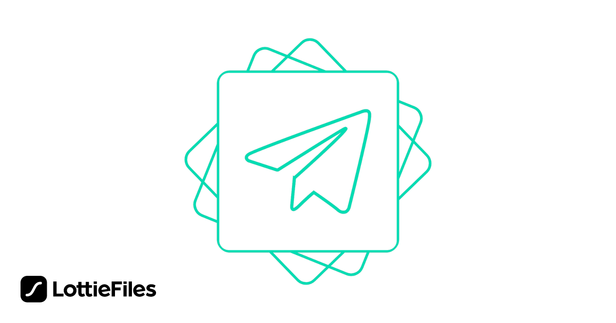 Free Telegram Animation by Weblodge | LottieFiles