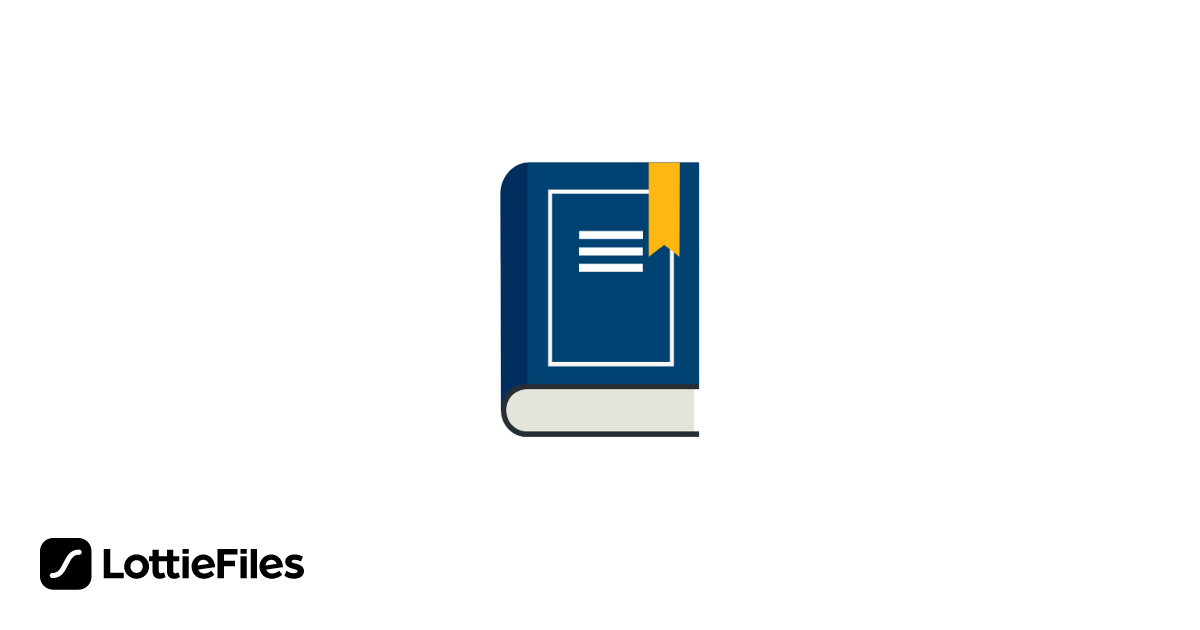 Free Book with bookmark Animation by Spencer Lalonde | LottieFiles