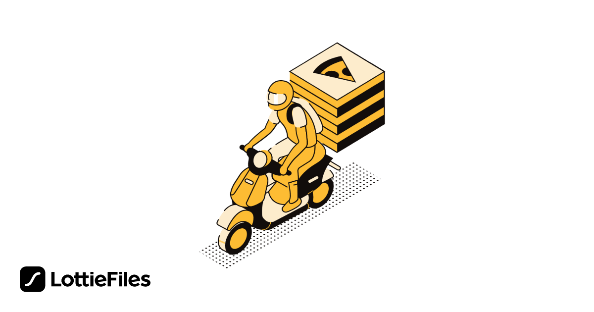 Free Isometric Delivery Bike Animation by Nishad Muhammad | LottieFiles
