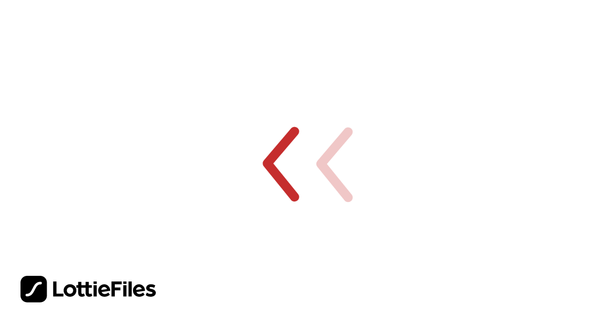 Free Left Arrow RED Animation by Steven | LottieFiles