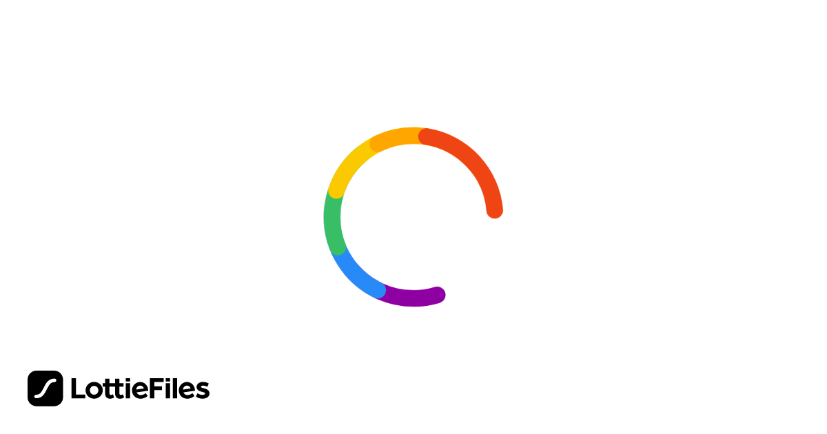 Free Pride Rainbow Loading Spinner Animation by LottieFiles | LottieFiles