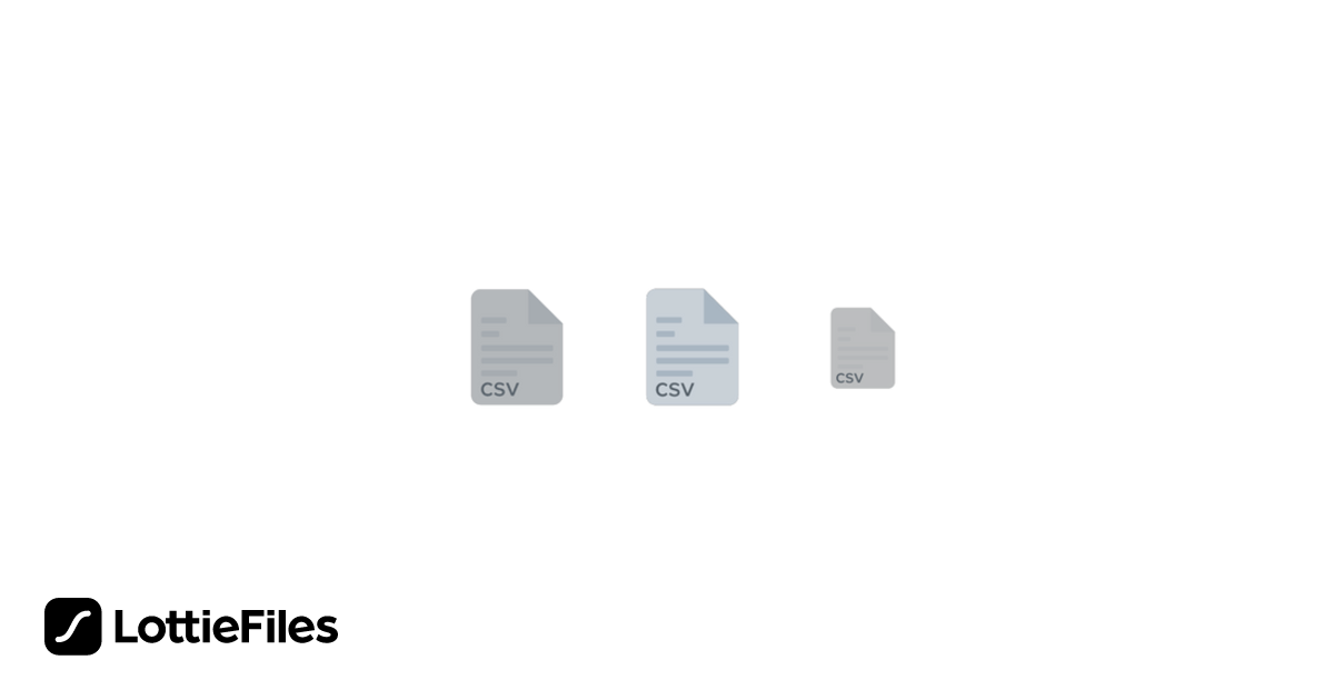 Free CSV File Loading / Upload Animation by rajith ayimbady | LottieFiles