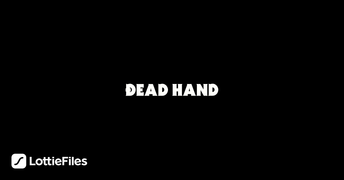 Free Dead Hand Design Logo Reveal Animation by Kevin Handy | LottieFiles