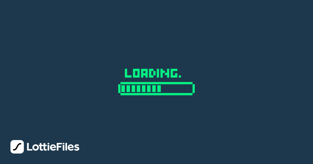 Free Retro Loading Bar Animation by Josh Wood | LottieFiles