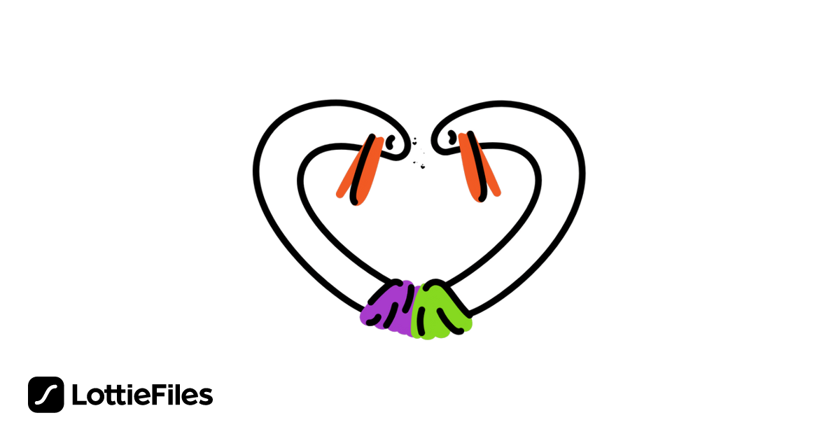 Free Duck love Animation by Wanda Arca | LottieFiles