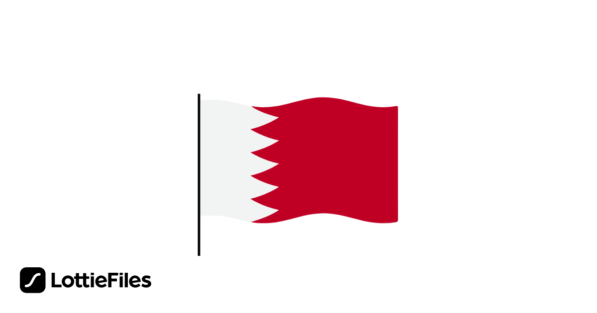 Free Bahrain flag Lottie JSON animation Animation by Weblodge | LottieFiles