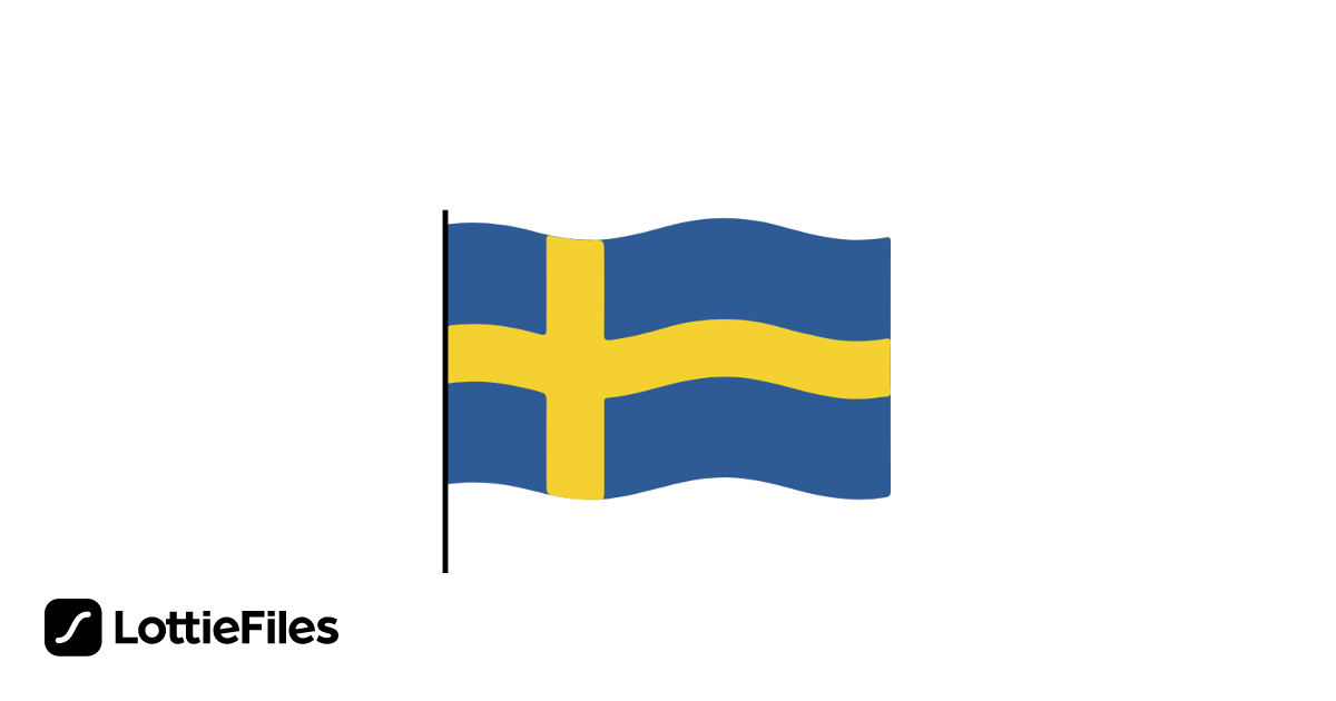 Free Sweden flag Lottie JSON animation Animation by Weblodge | LottieFiles