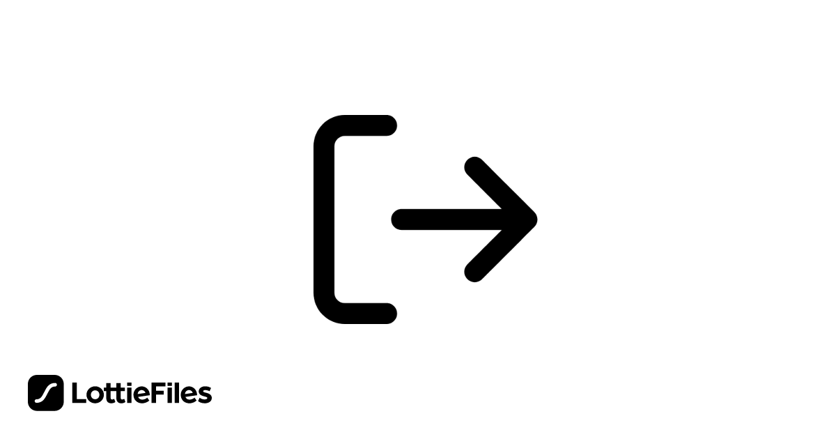 Free Line Logout Icon Animations Animation by Iconzy Studio | LottieFiles