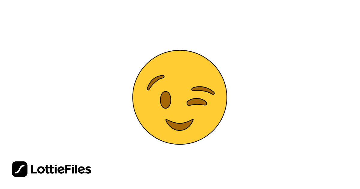 Free Winking Face Animation by Fikri | LottieFiles