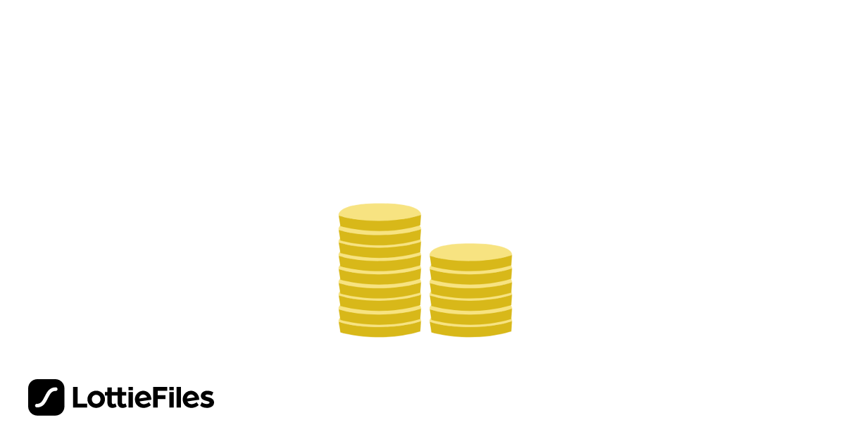 Free Coin stack shining Animation by Oneframevideo | LottieFiles