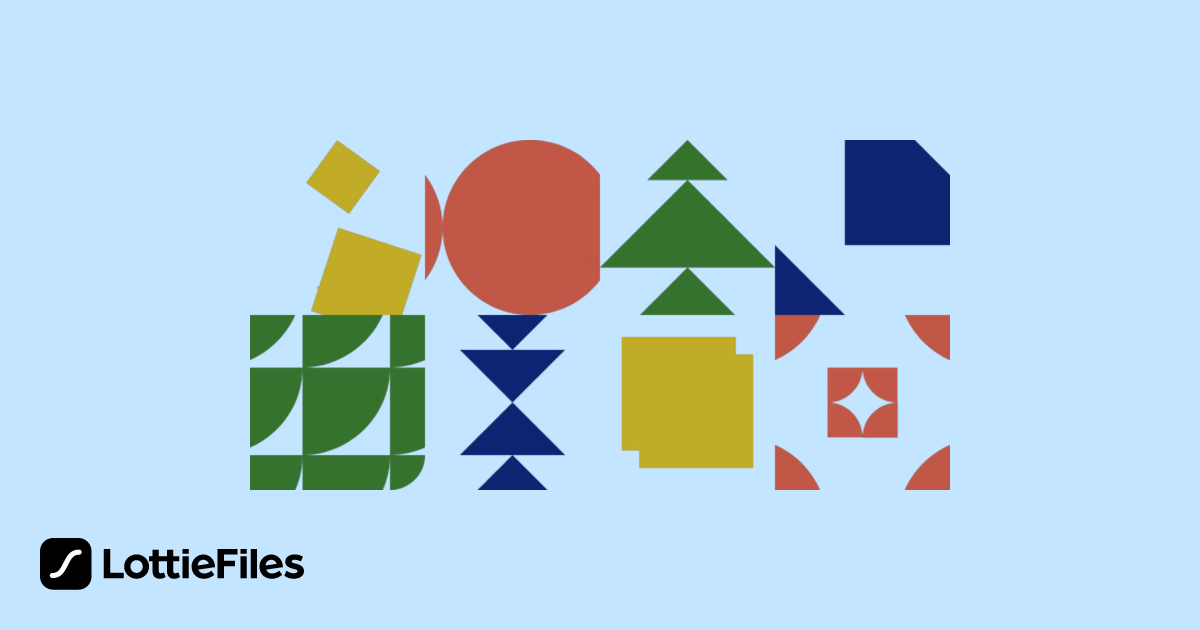 Free Geometric Looping Shapes Animation by Jakob | LottieFiles