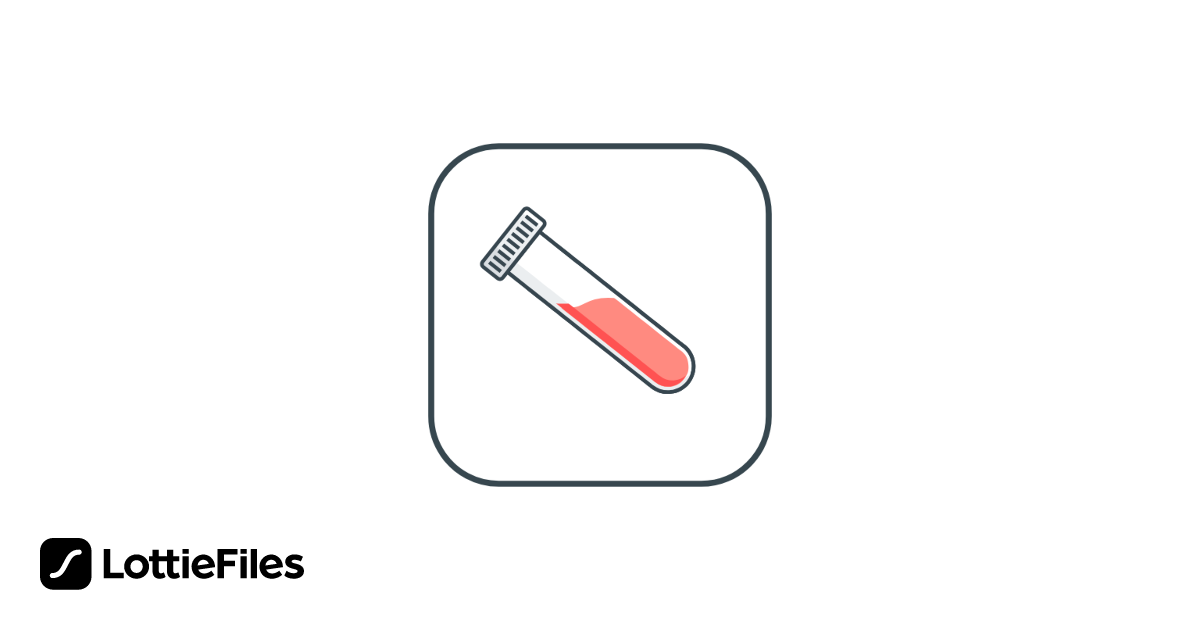 Free Blood Tube Test Animation by Animonstro | LottieFiles