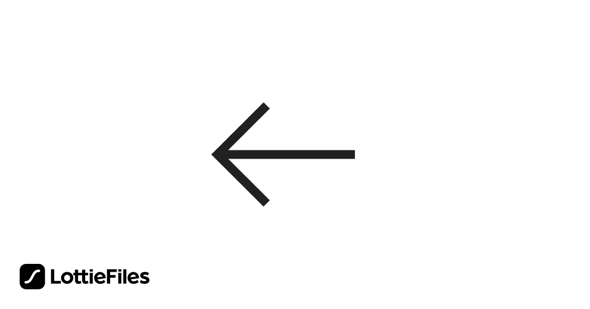 Free Simple Left Arrow Animation by Matt Wood | LottieFiles