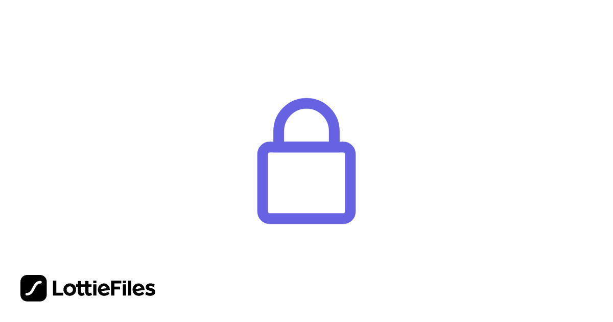 Free Lock Animation by Shalom Izebhor | LottieFiles
