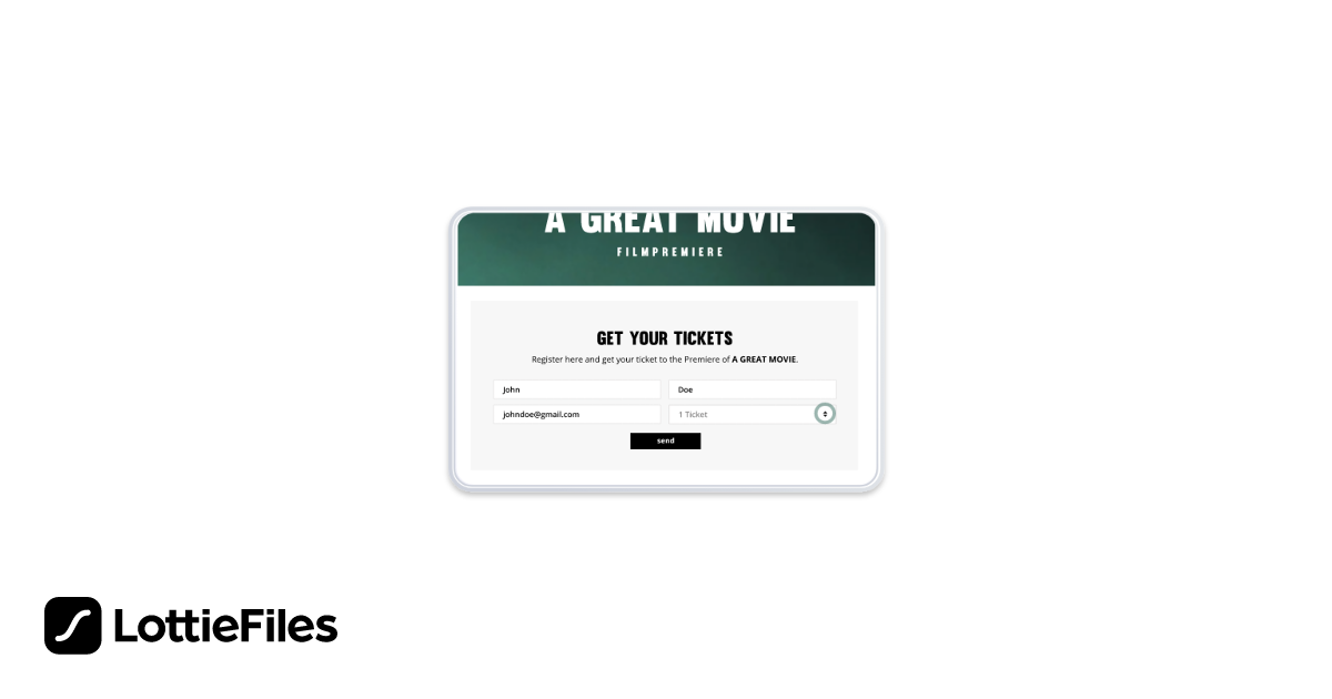 Free Event registration Animation by Ann GD | LottieFiles