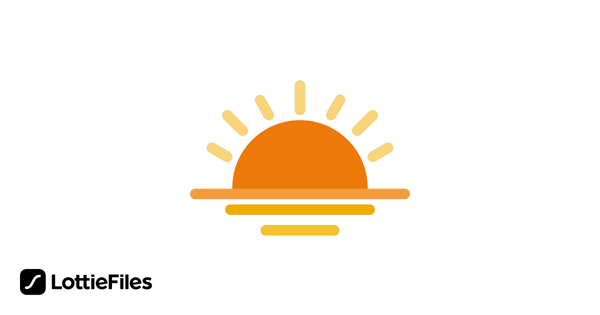 Free Sunrise ANIMATED Animation by Joe | LottieFiles