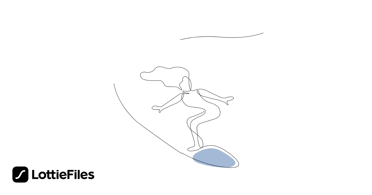 Free Girl Surfing Animation by Bashir | LottieFiles