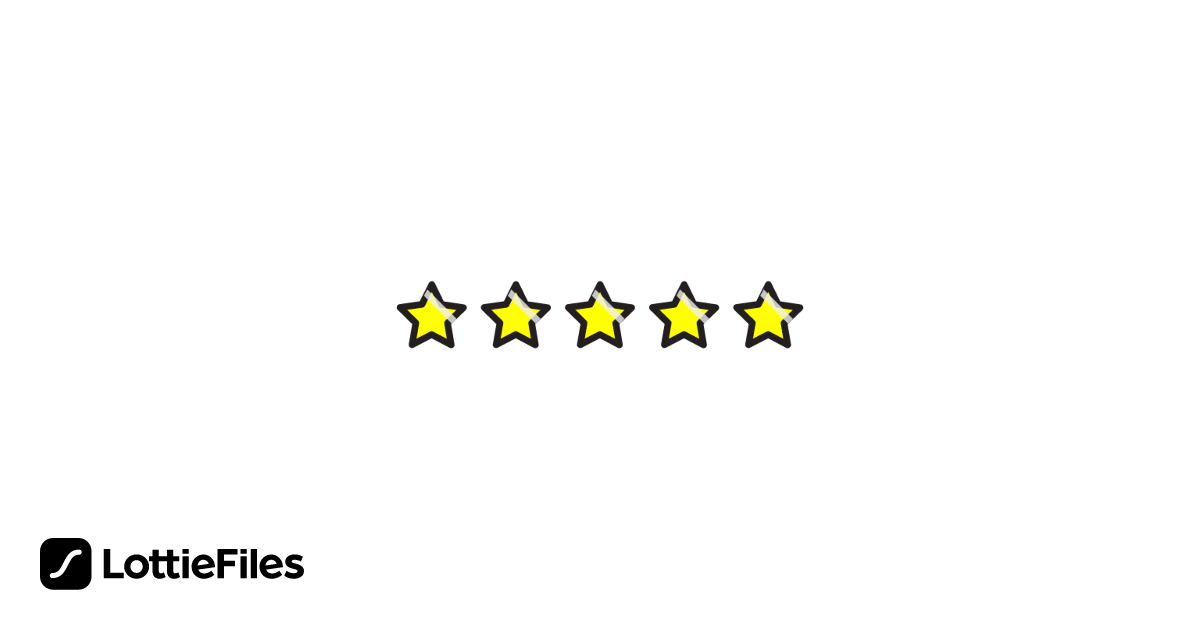 Free 5 star rating Animation by Idca | LottieFiles