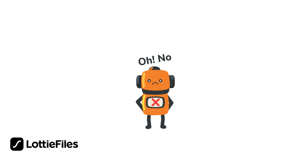 Free Oh! No Animation by Guilherme Lima | LottieFiles
