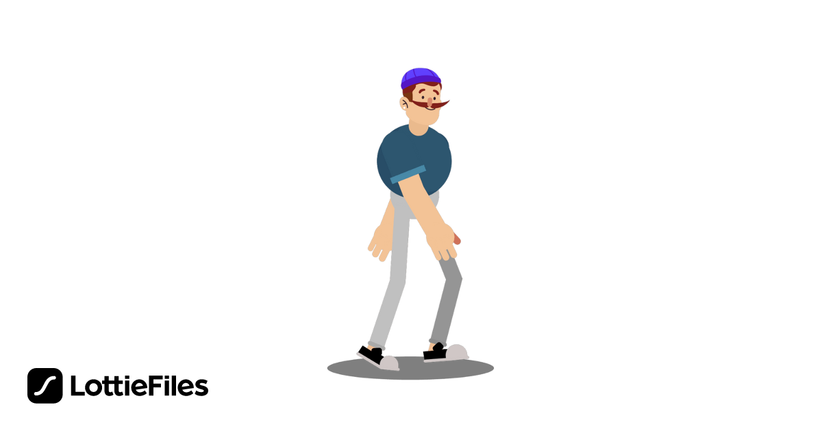 Free Moustache Man Animation by Bashir | LottieFiles