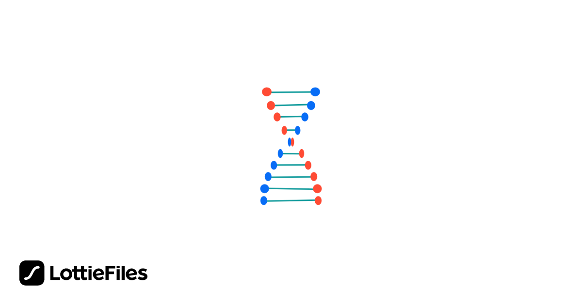 Free DNA double helix Animation by Mervin Paul | LottieFiles