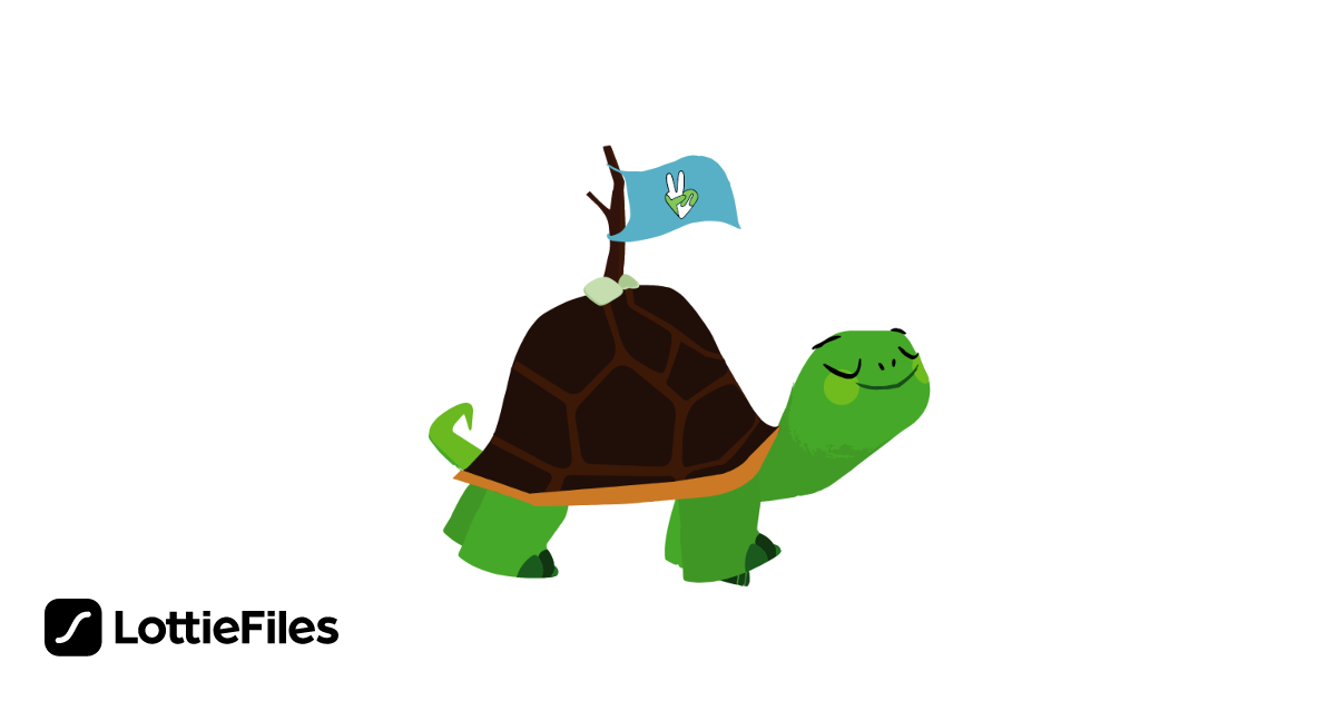 Free turtle circle walk Animation by H2W | LottieFiles
