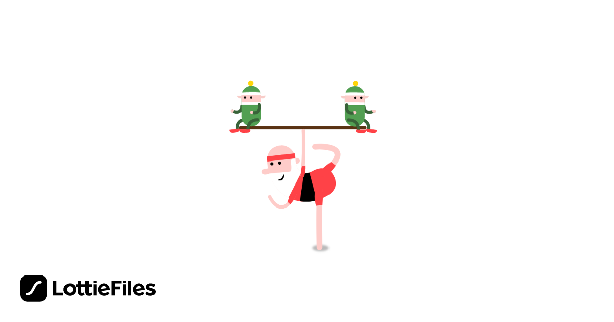 Free Workout Santa Animation by Bashir | LottieFiles