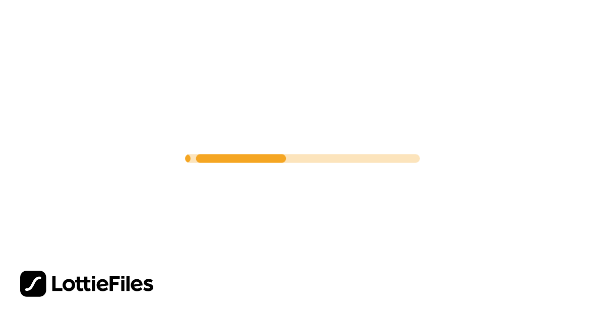 Free orange progress bar Animation by Gabriel Kirmaier | LottieFiles