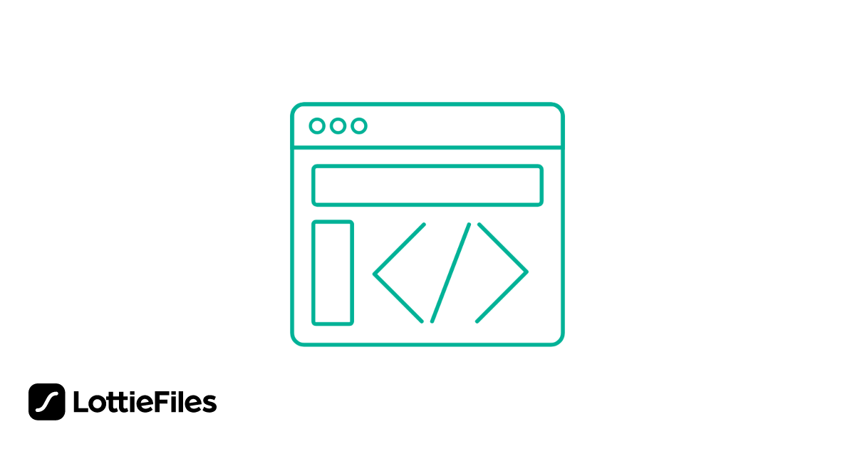 Free Single Line Web Code Lottie Animation Animation by SM Rony ...