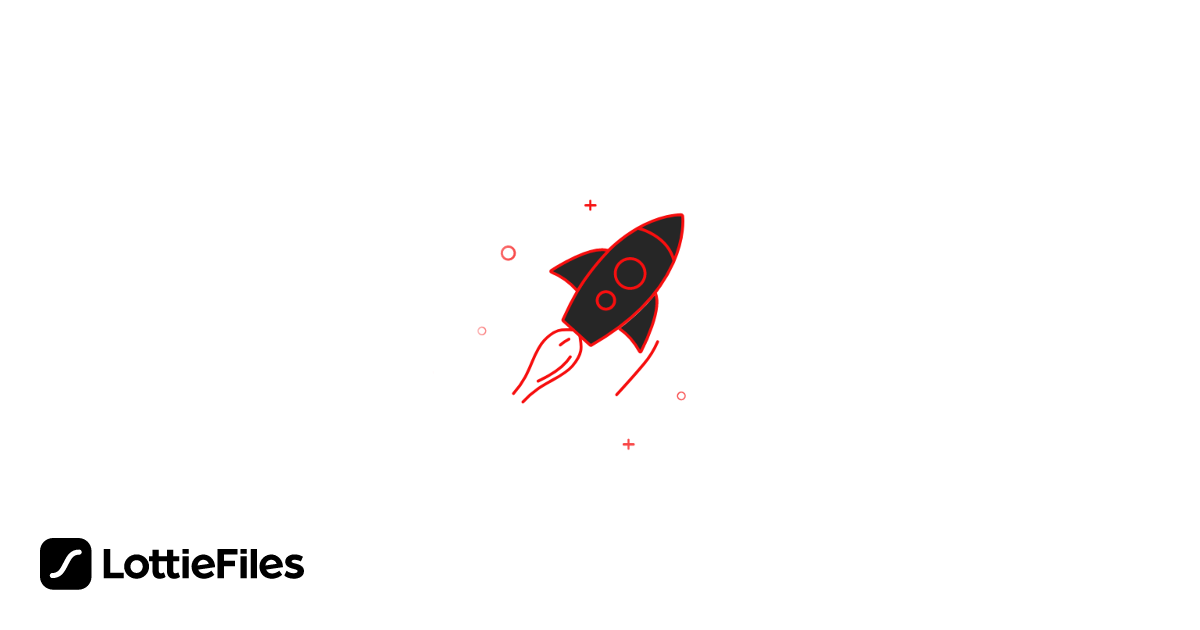 Free red rocket Animation by Tyler Kearns | LottieFiles