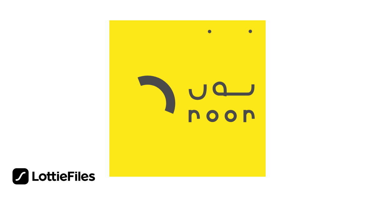 Free Noon logo animation Animation by Hammad Riaz | LottieFiles