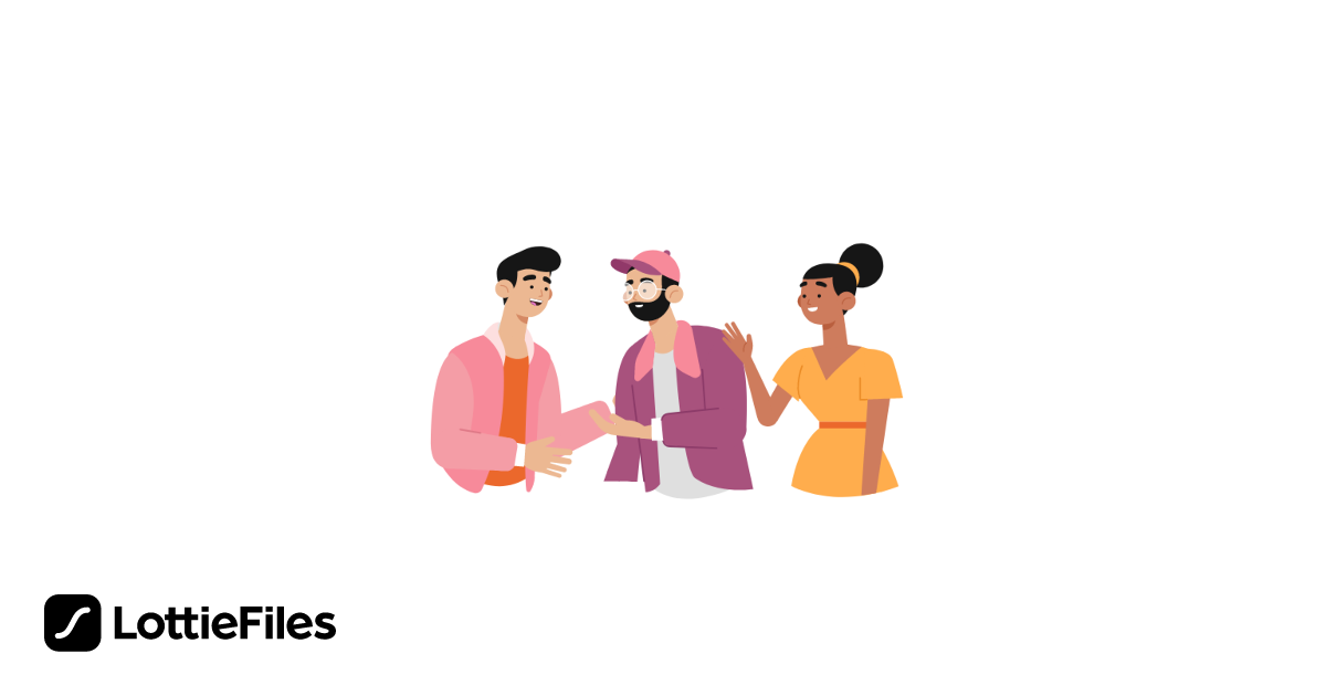 Free Group of people communicating Animation by Mikhail | LottieFiles