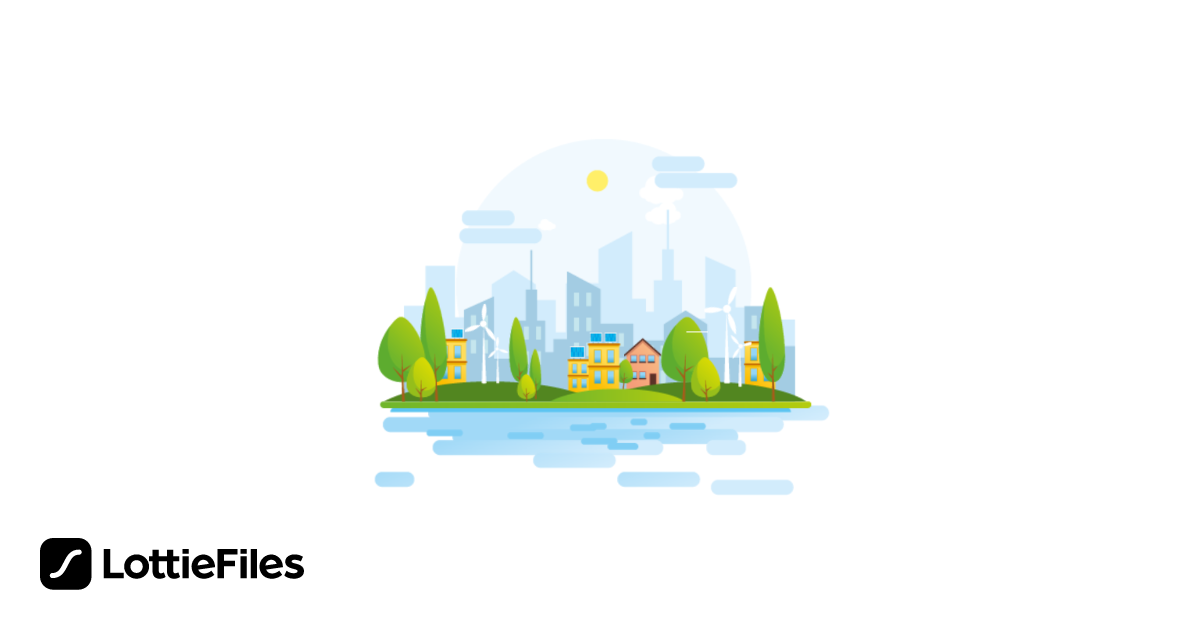 Free Beautiful city Animation by Grigoriy | LottieFiles