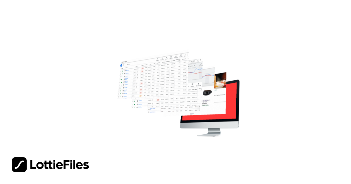 Free iMac with Ad Campaign Screens Over It Animation by Martin ...