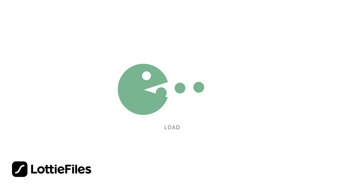Free LOADING PACMAN Animation by Bettina | LottieFiles
