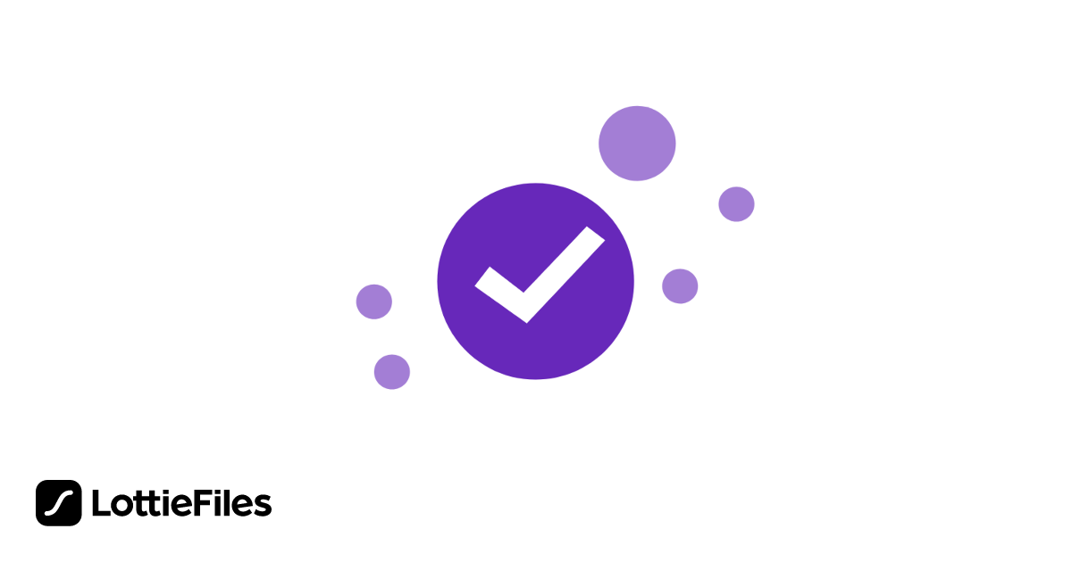 Free purple tick Animation by one jee one | LottieFiles