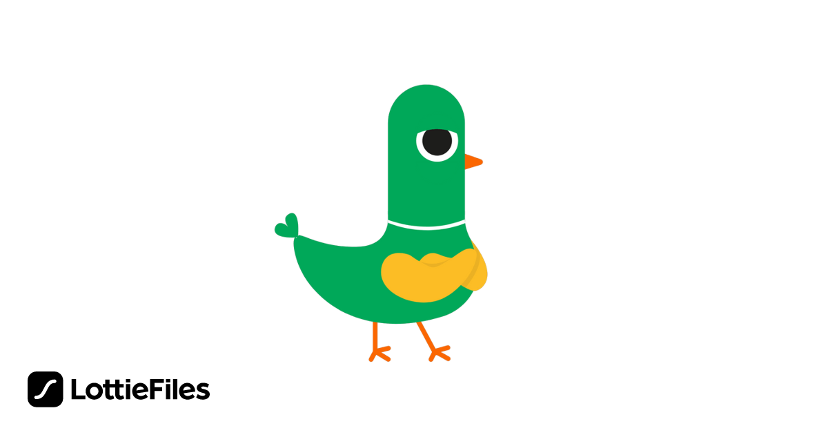 Free Green bird waiting Animation by James Tôn | LottieFiles