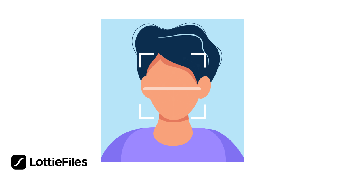 Free Face Scan Animation by Hiren | LottieFiles