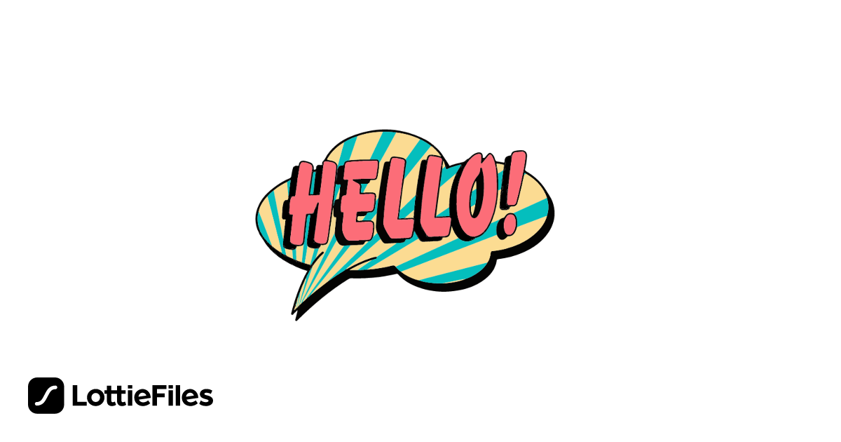 Free Hello bubble Animation by Summer | LottieFiles